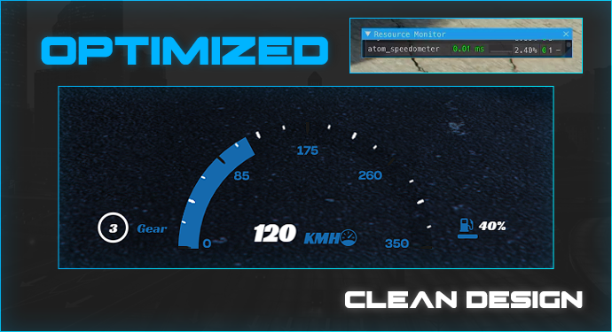 At0m Fivem Scripts | At0m Speedometer