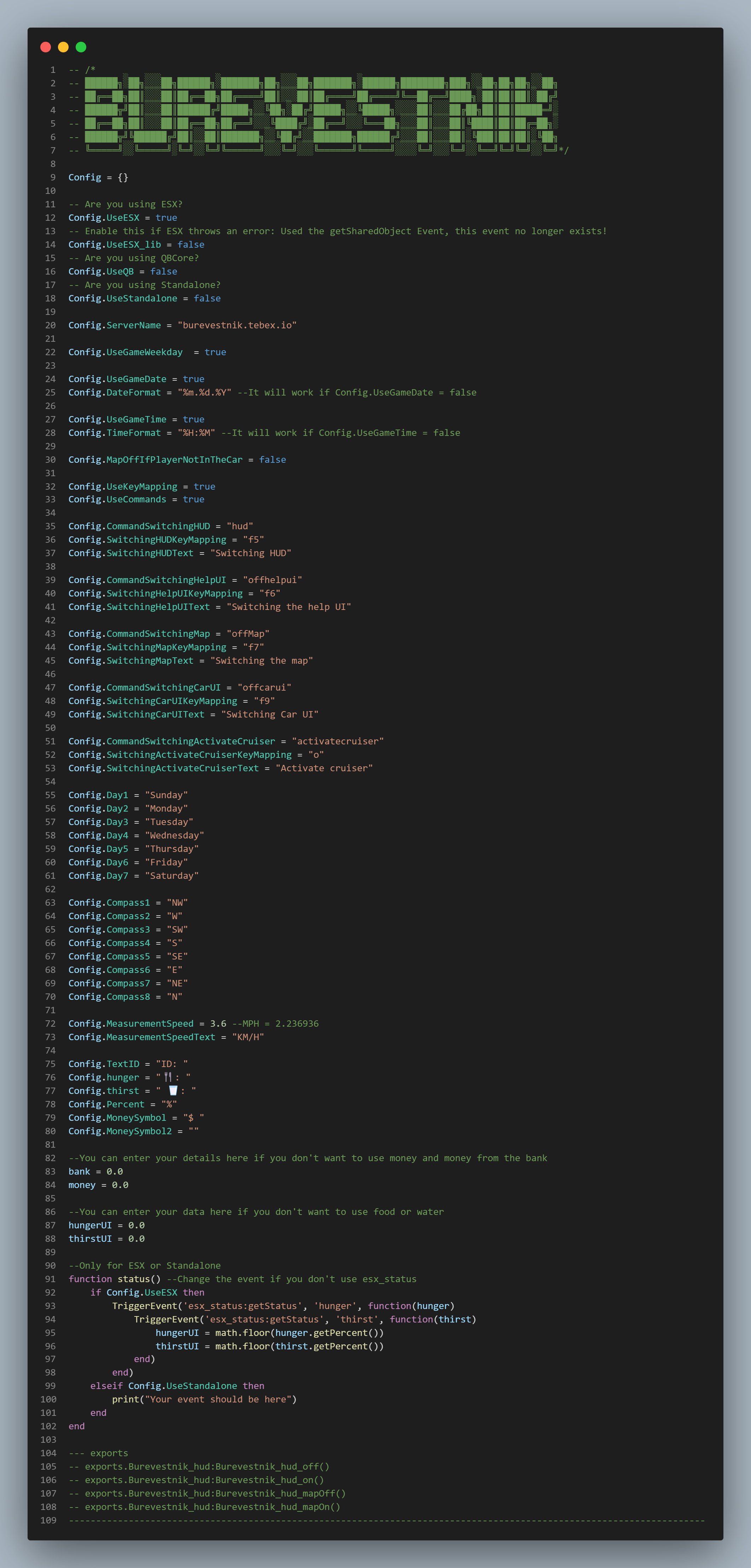 Burevestnik · HUD system - e