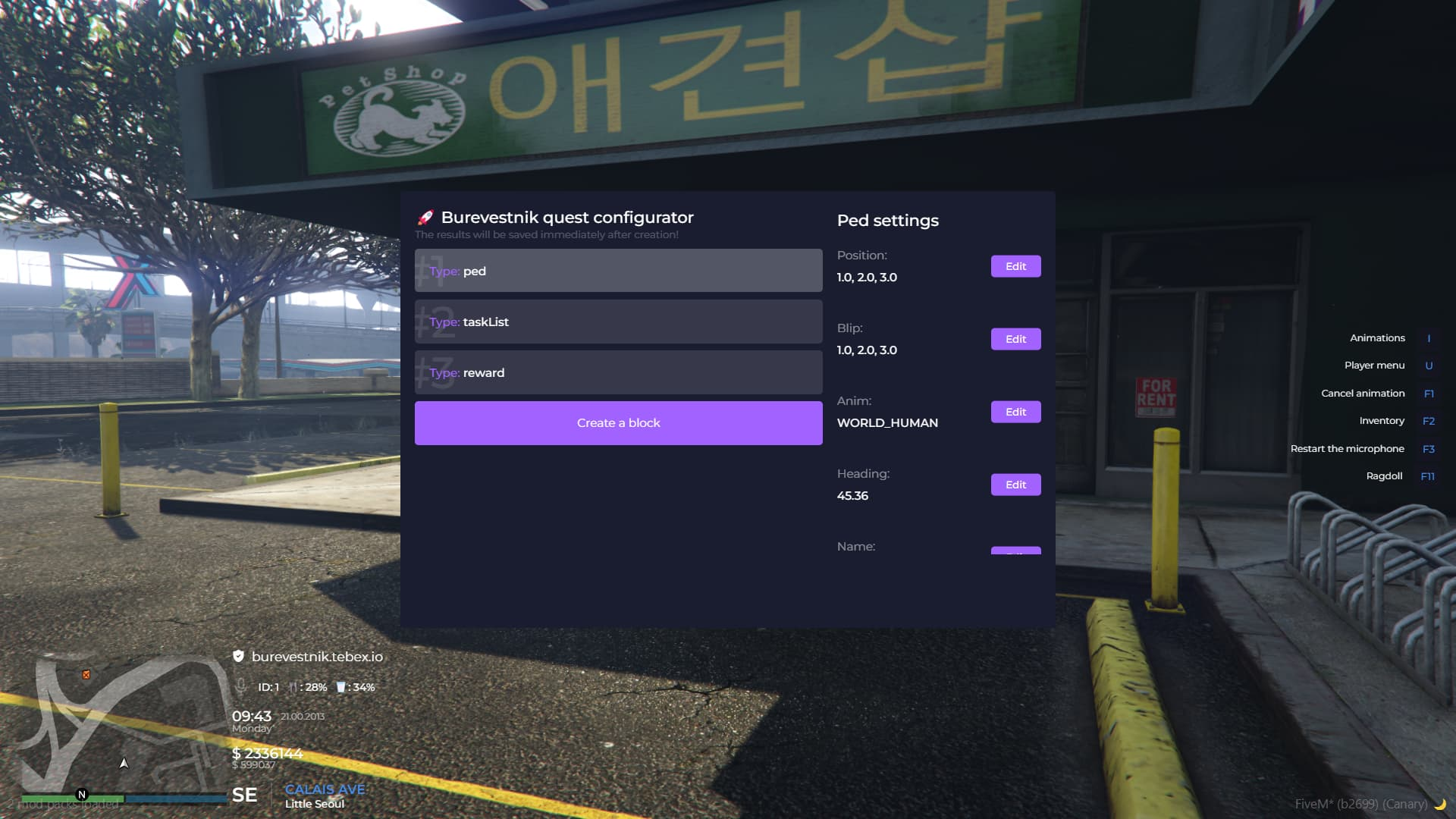 Burevestnik | Quest system