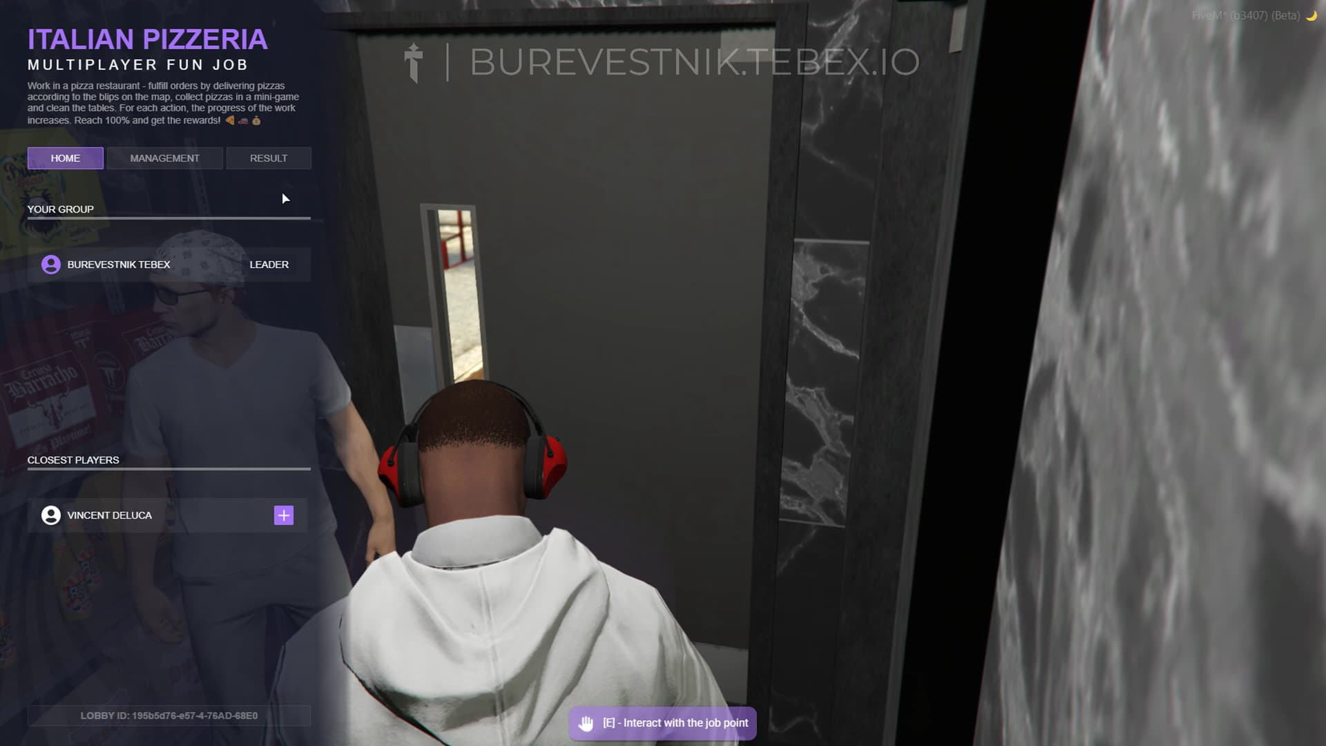 Burevestnik · Multiplayer pizzeria job