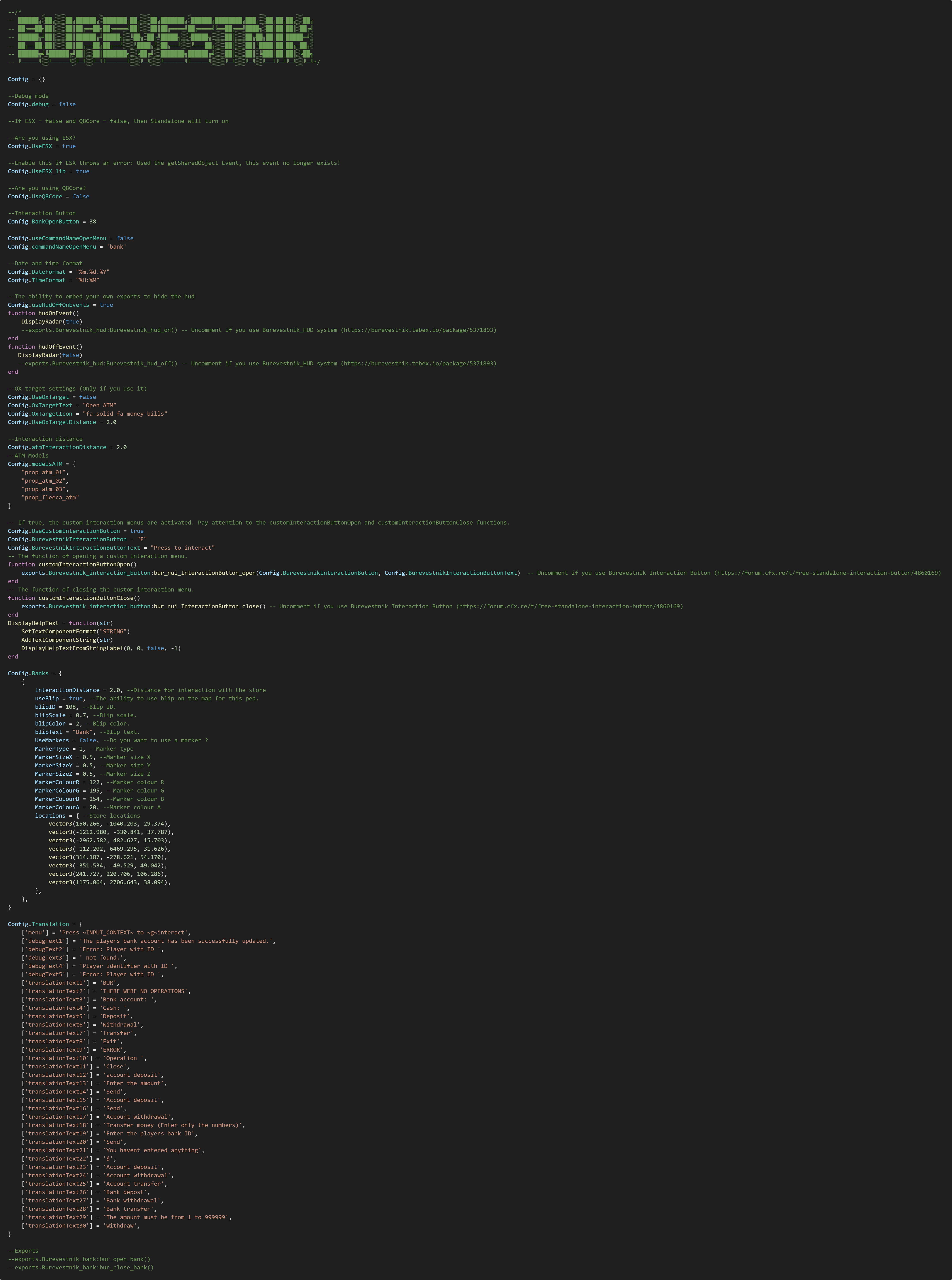 Burevestnik | Bank system
