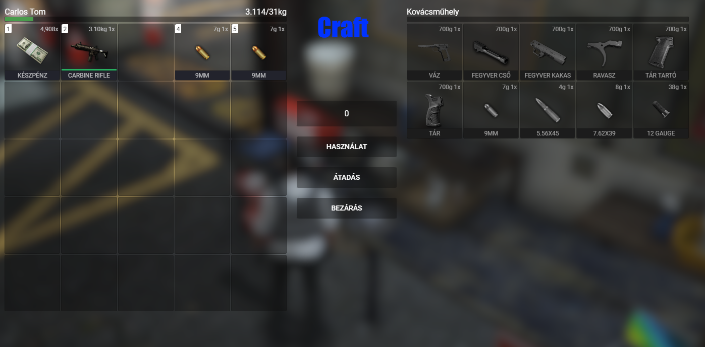 rareteam | [ESX] Weapon learning and crafting system [FIVEM SCRIPT]