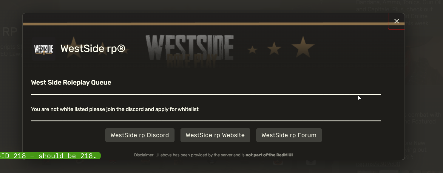 Midnight Code RedM Scripts | outsider_queue