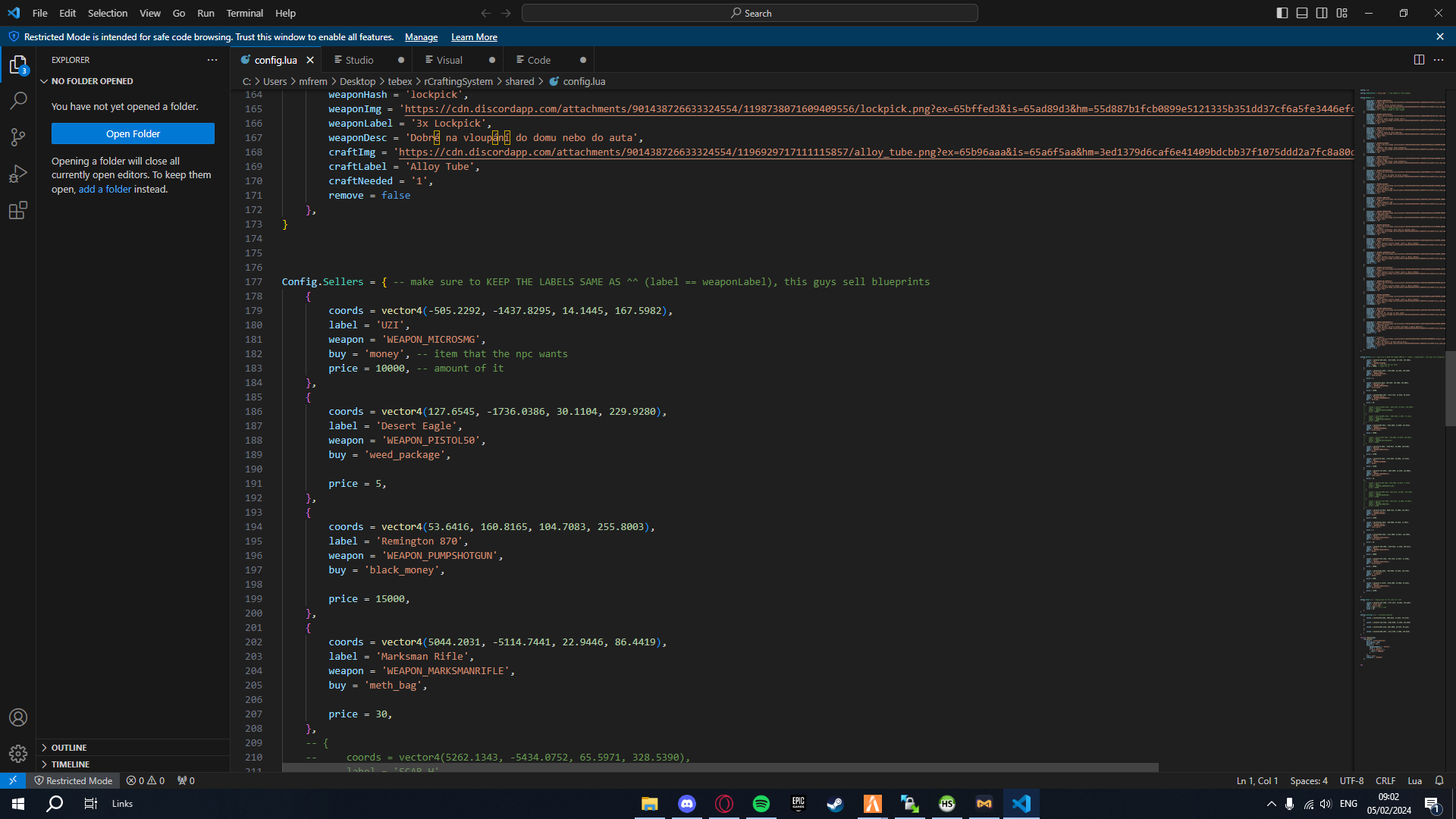 Project R Scripts | [ESX] rCraftingSystem [OPENSOURCE]
