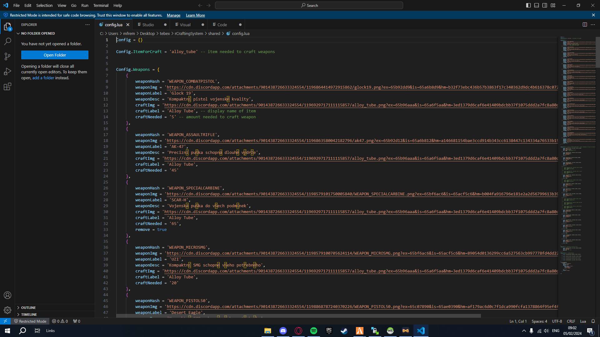 Project R Scripts | [ESX] rCraftingSystem [OPENSOURCE]