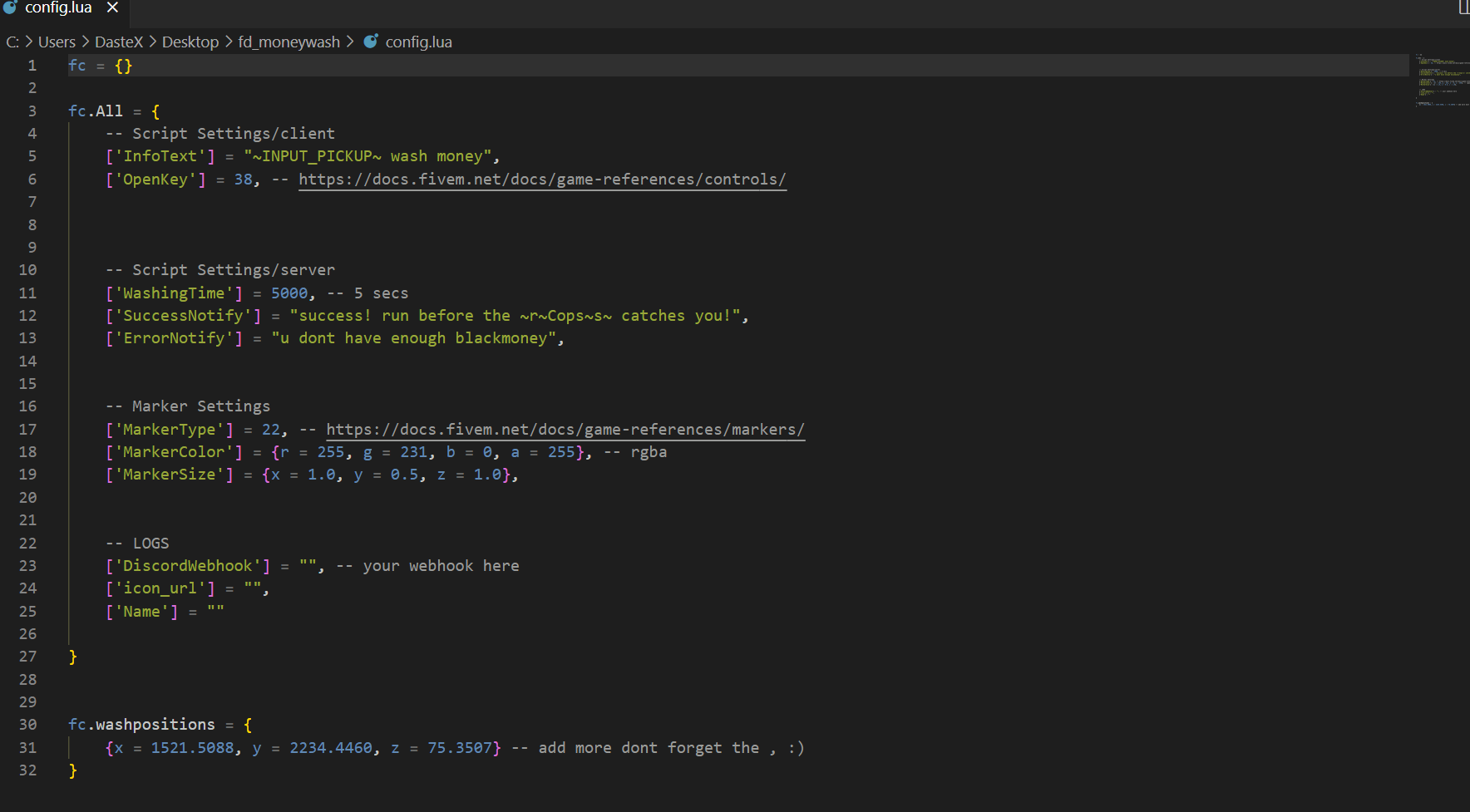 [PAID] [ESX] FadeCloud | MoneyWash - Releases - Cfx.re Community