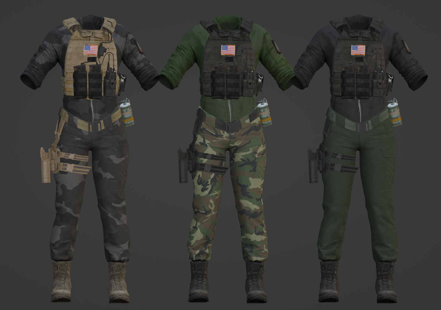 SunriseChu | [F] Militia Set