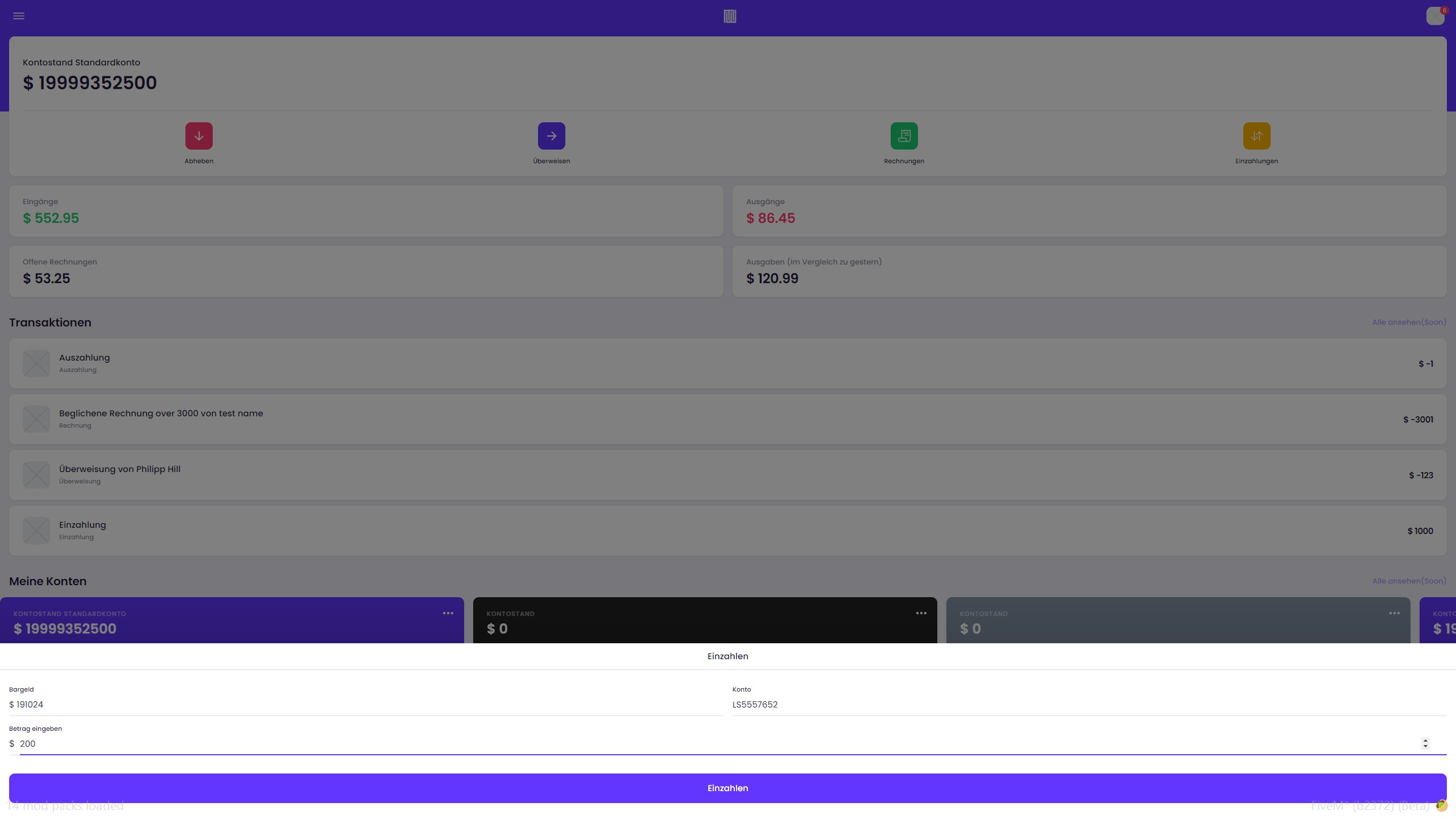 Sir.GreenlightPlay´s Scripts | ebanking - Fivem ESX Banking Script