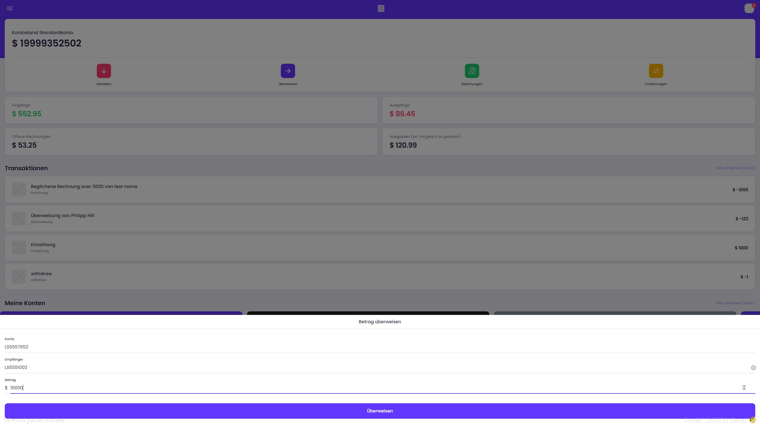 Sir.GreenlightPlay´s Scripts | ebanking - Fivem ESX Banking Script