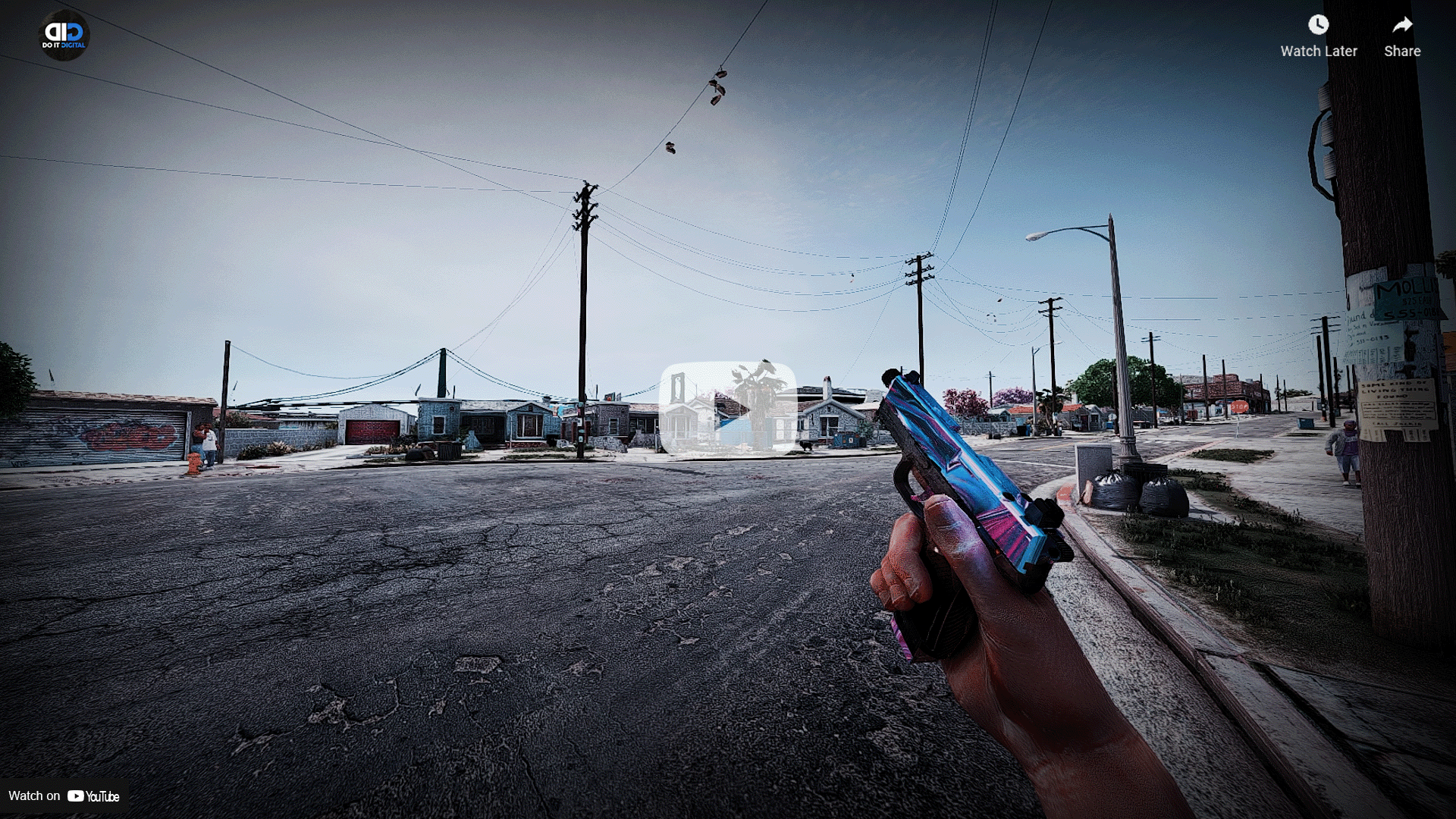 Fivem COMBAT Pistol Chromium Purple-Pink Edition. · DoItDigital Store