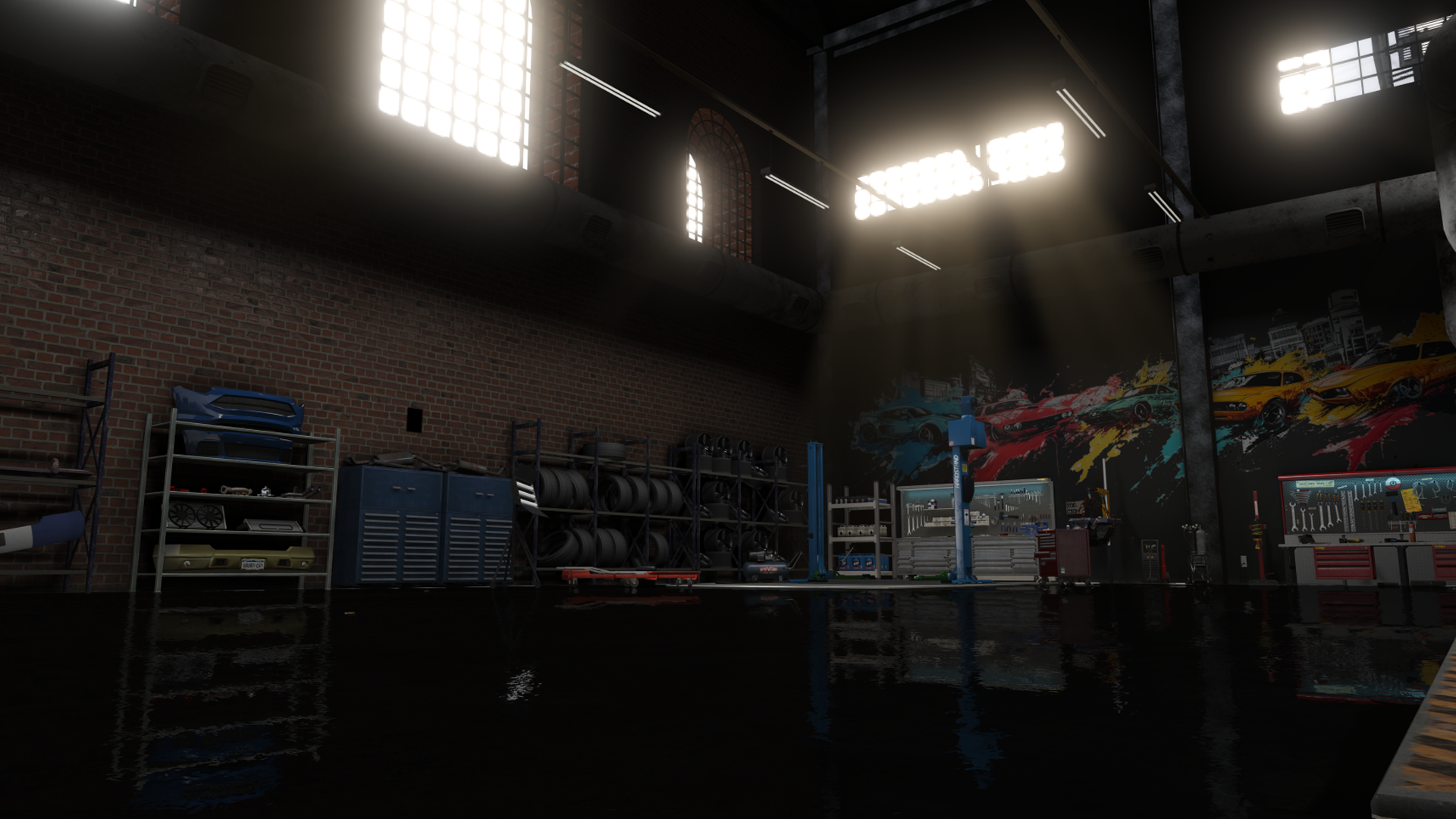 FiveM Garage MLO | Main Square Mechanic & Dyno Workshop