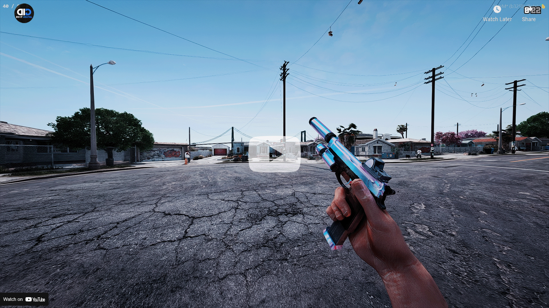 Fivem M9 Pistol Chromium Purple-Pink Edition. | DoItDigital