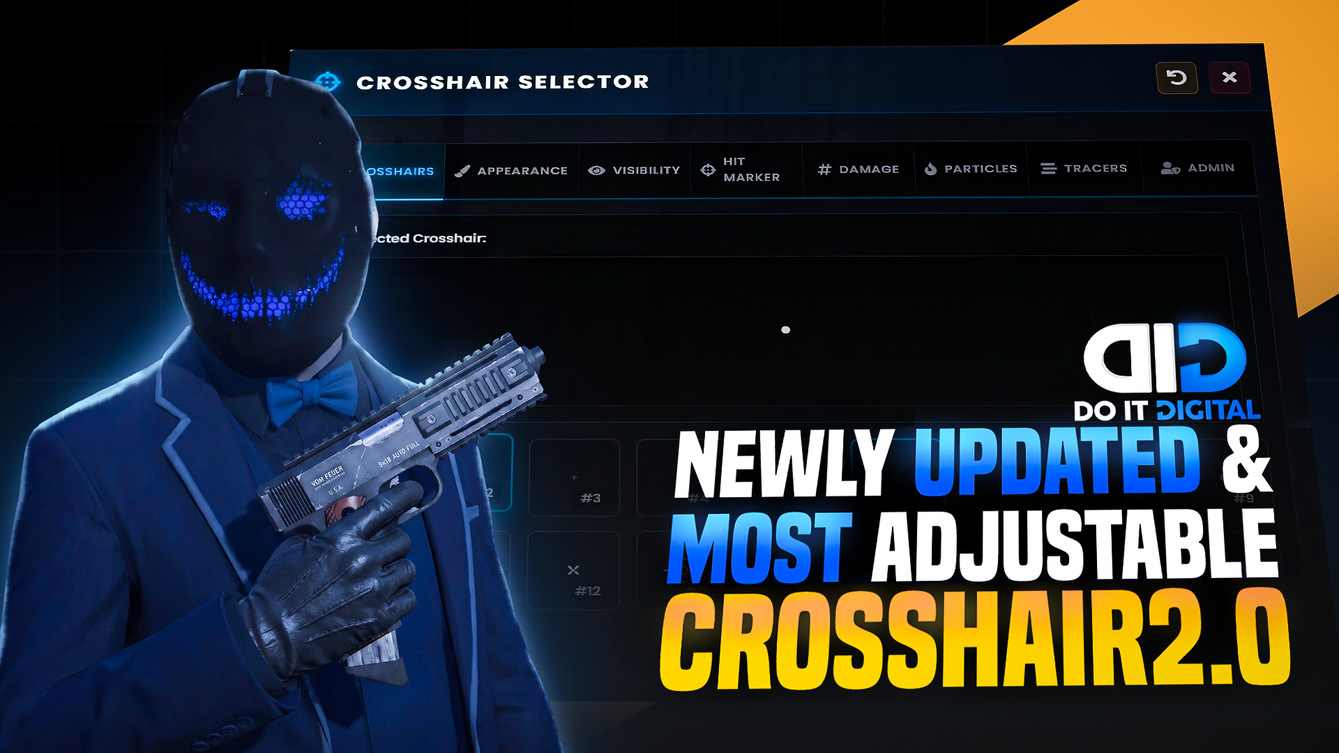 FiveM Crosshair Script | 175 Custom Reticles & Aim UI
