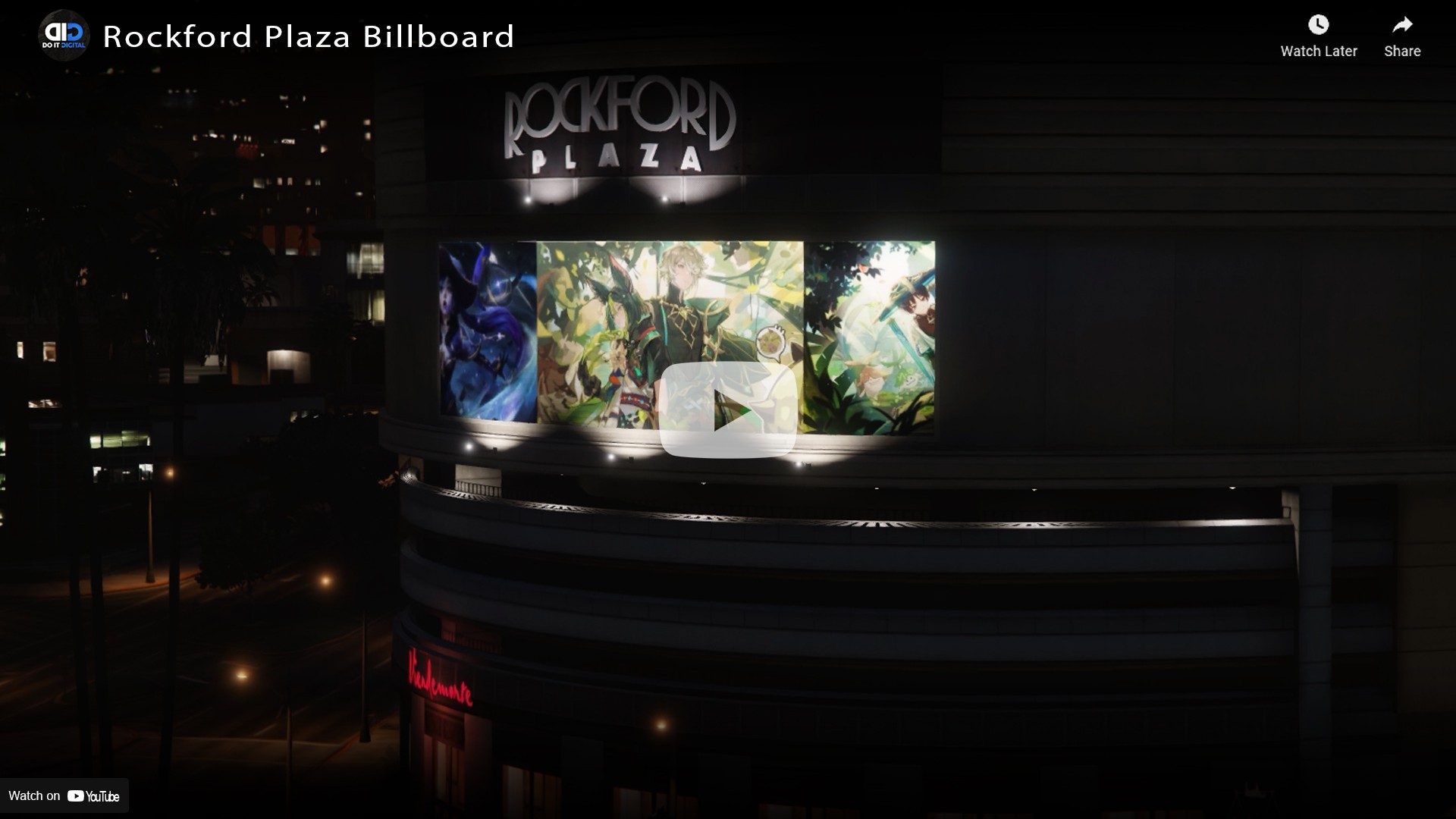 DoItDigital Fivem Store | Rockford Plaza Billboard