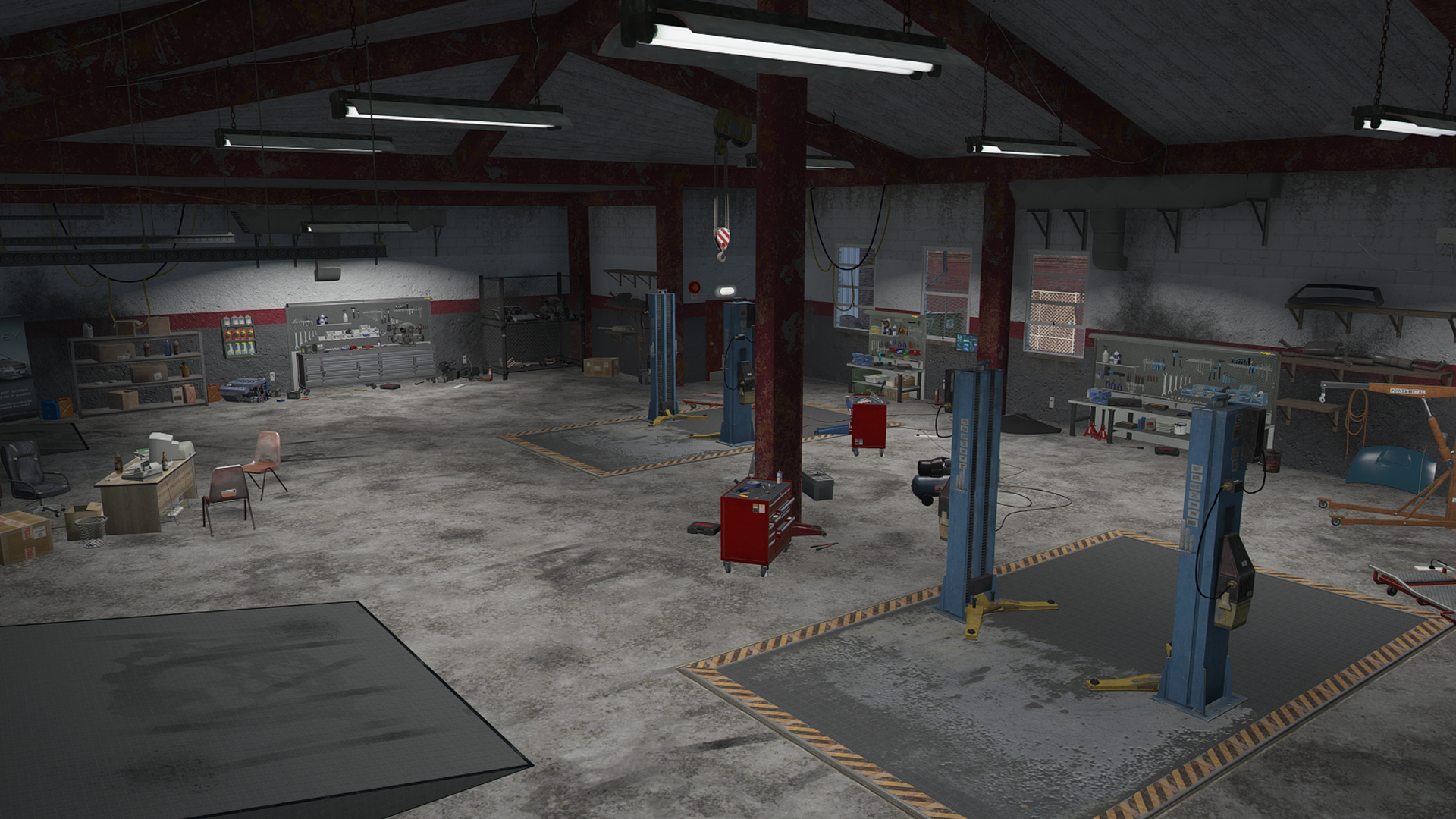 Fivem RUSTLINE CUSTOMS & GTA V Map - MLO - Interior · DoItDigital Store