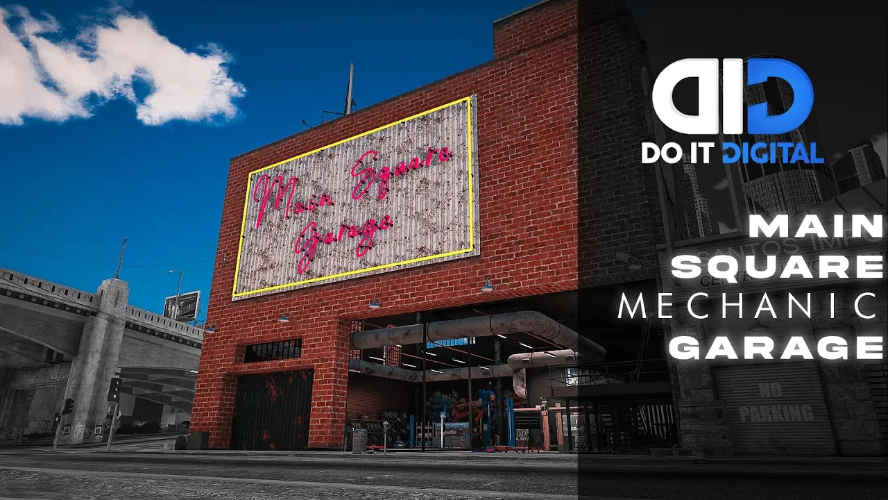 FiveM Garage MLO | Main Square Mechanic & Dyno Workshop