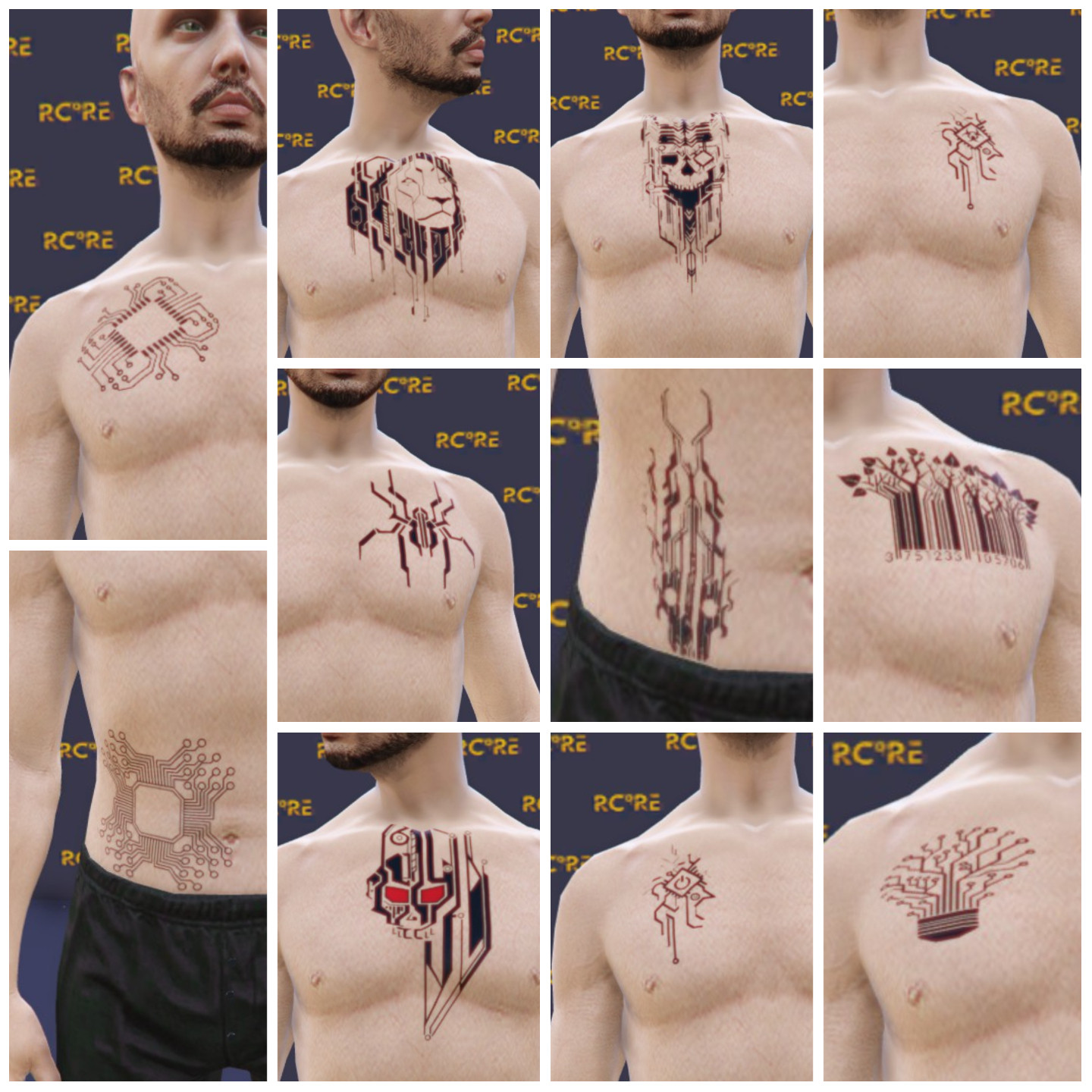 RCore Tattoos | Cyber pack