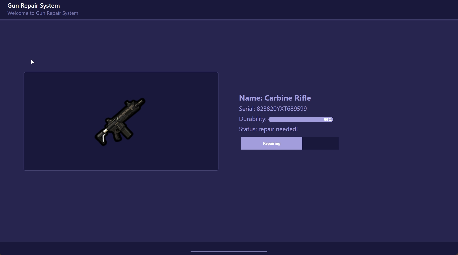 GitHub - smoothscript/smooth-gunrepair: Realistic Gun Repair System for FiveM with OX Inventory ...