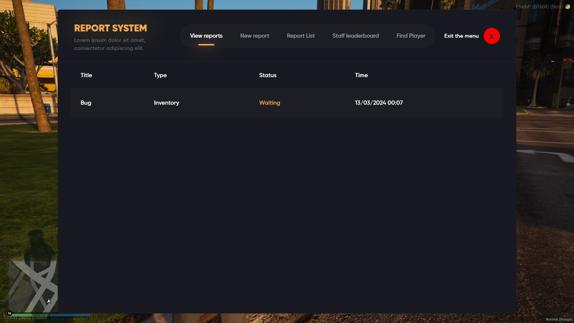 IF-Developments | Report System V1