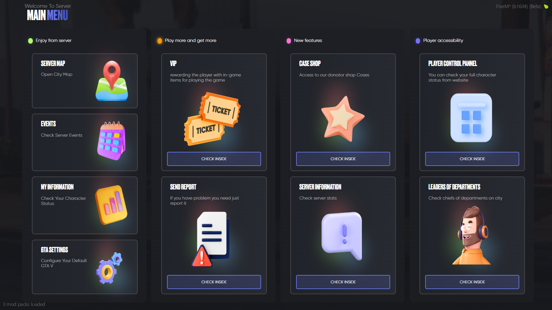 IF-Developments | Main Menu V1 (Pause Menu)