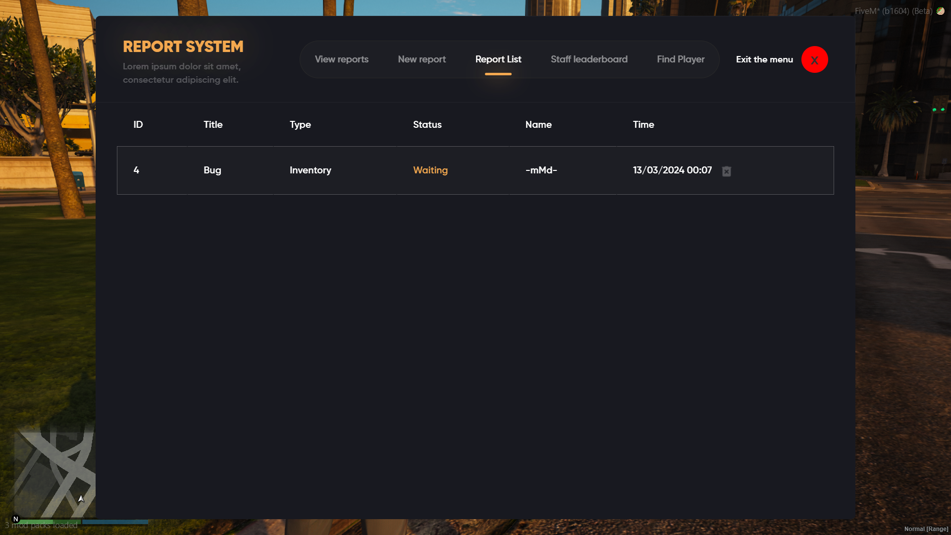 IF-Developments | Report System V1