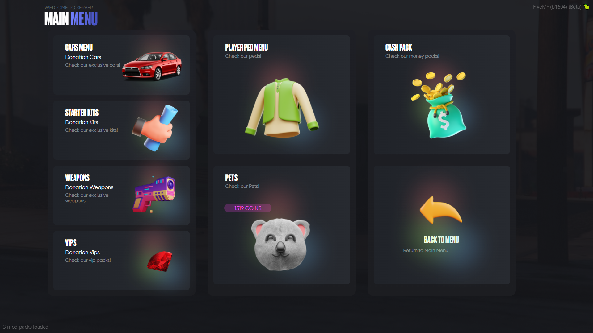 IF-Developments | Main Menu V1 (Pause Menu)