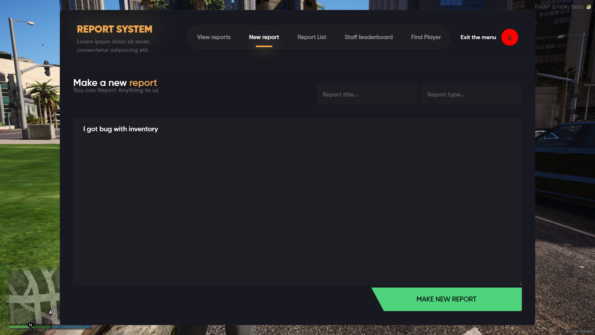 IF-Developments | Report System V1