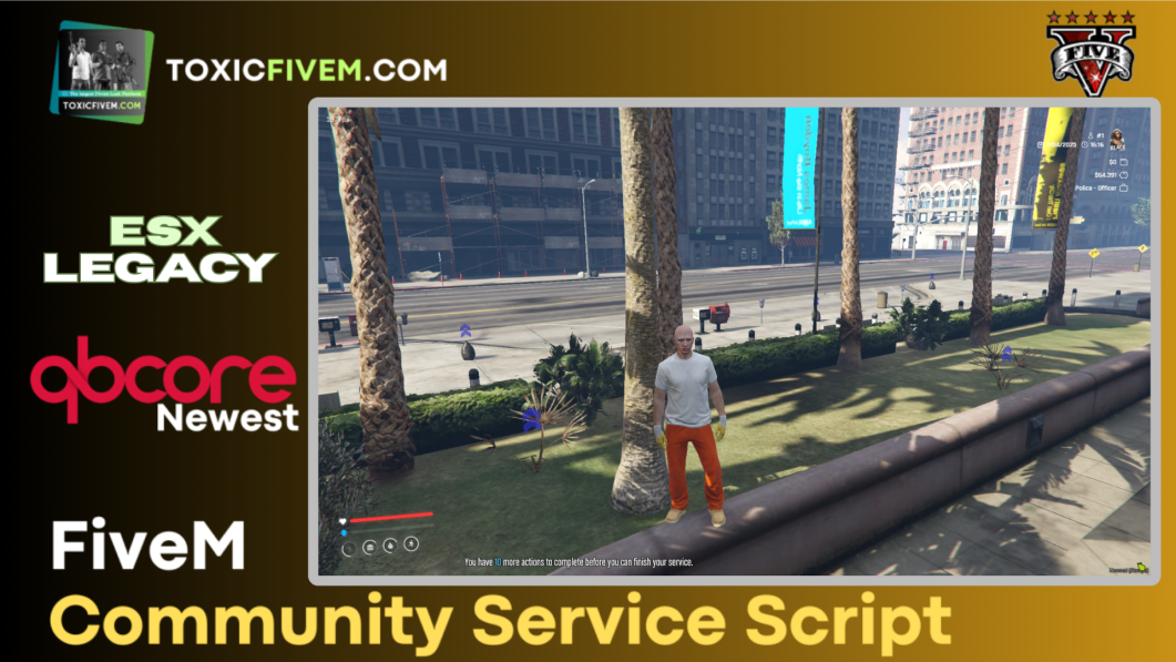 tebextoxicfivem | Community Service Script ESX & QBCORE
