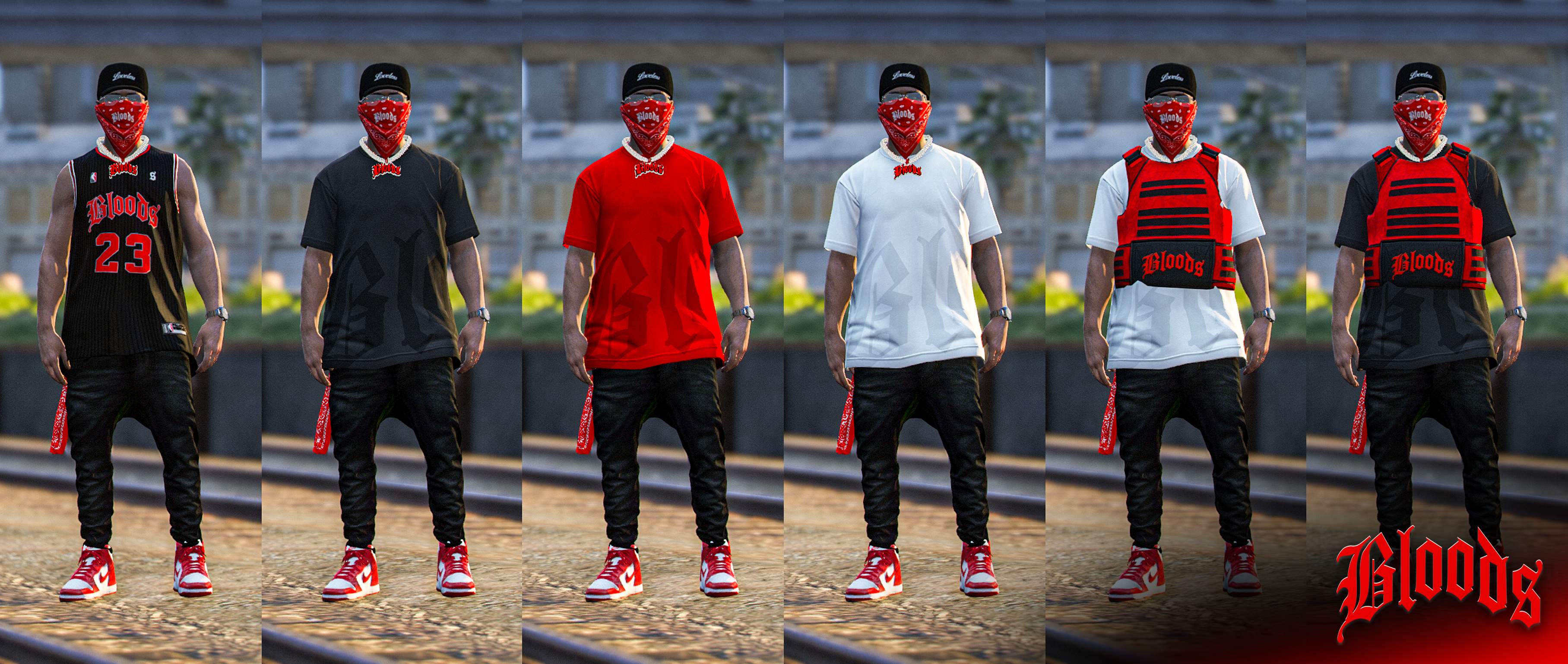 Aspex Mods | 🔴 Bloods Gang Clothing