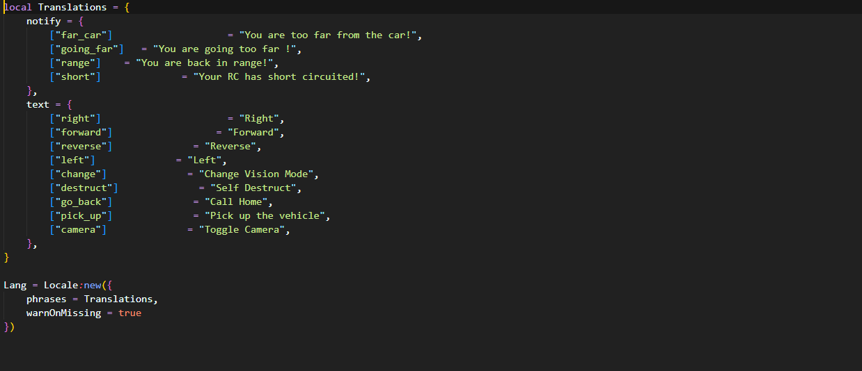 Row Developments | RD-RCCAR [QBCore]