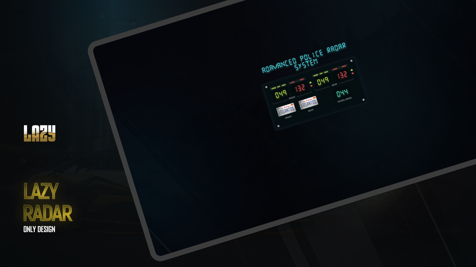 LAZY | Advanced Radar System [ESX] [QBCORE] [ESCROW]