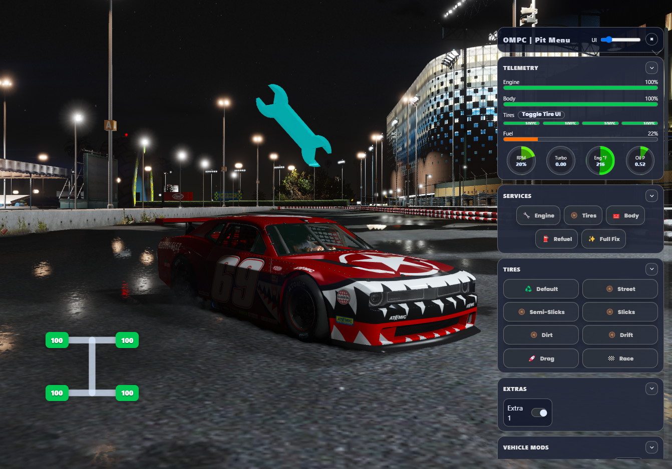 D3lta Development Studios · Race Pit Crew Script