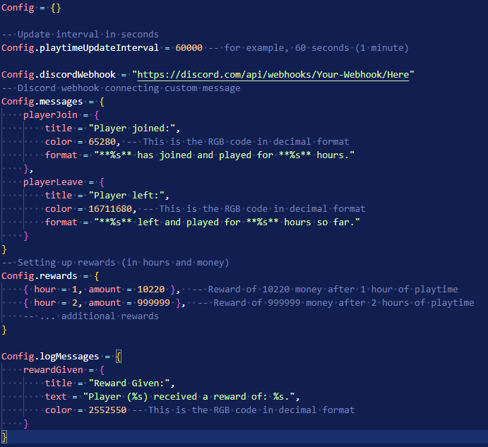 W-Dev | Playtime-Reward