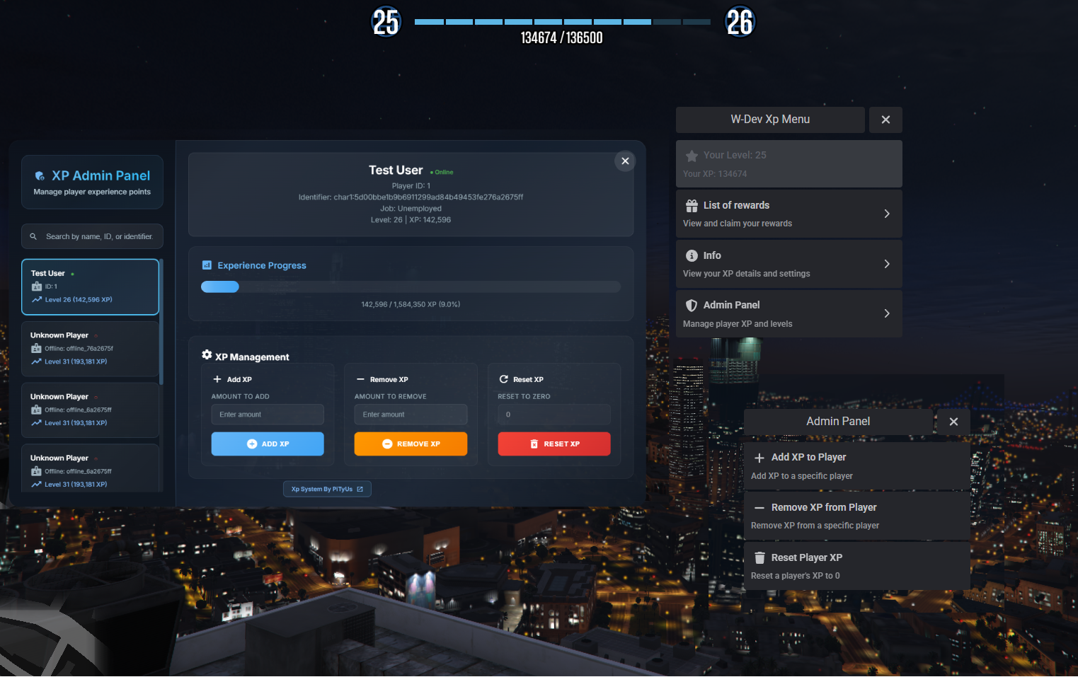 W-Dev | Fivem Level SystemV2