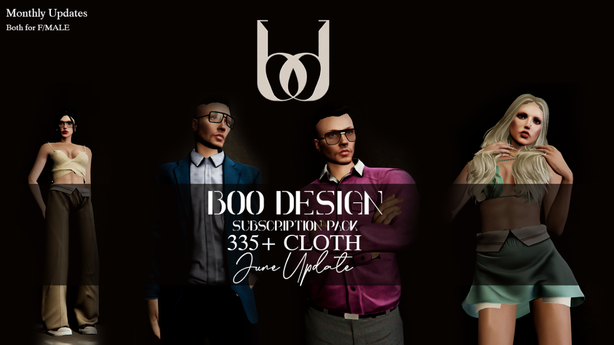 Boo Design | Subscription Pack - All Clothes