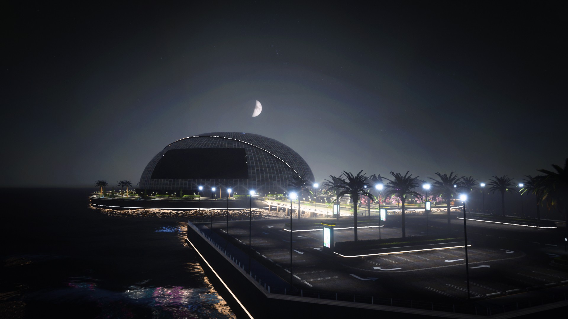 AshRigs | SeaDome V2 – Over-Ocean Dome , UnderWater Aquarium, 360° LED & New Custom Shops | FiveM