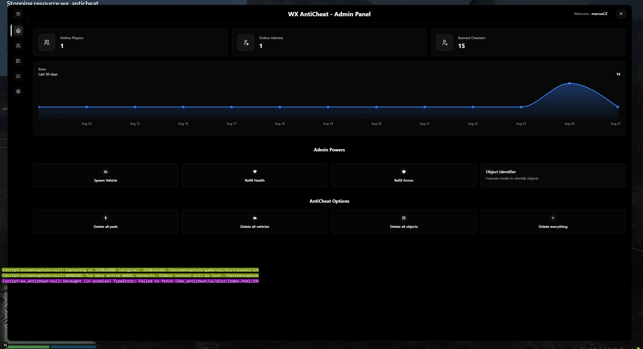 WX Scripts · AntiCheat