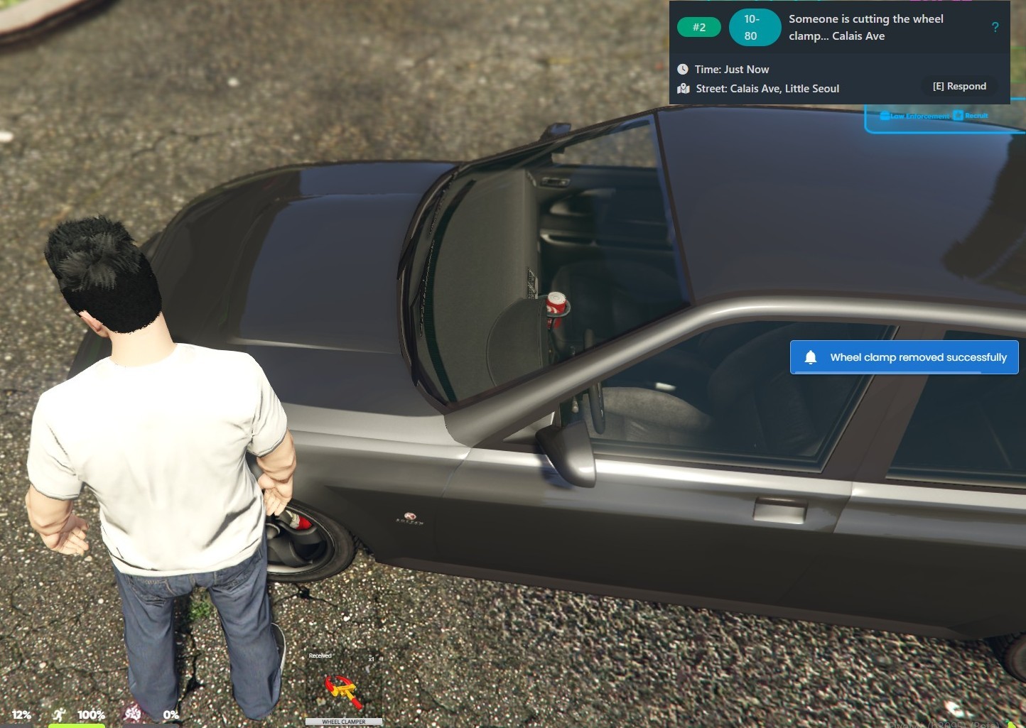 WHEEL CLAMPER ESCROW | Pulse Scripts