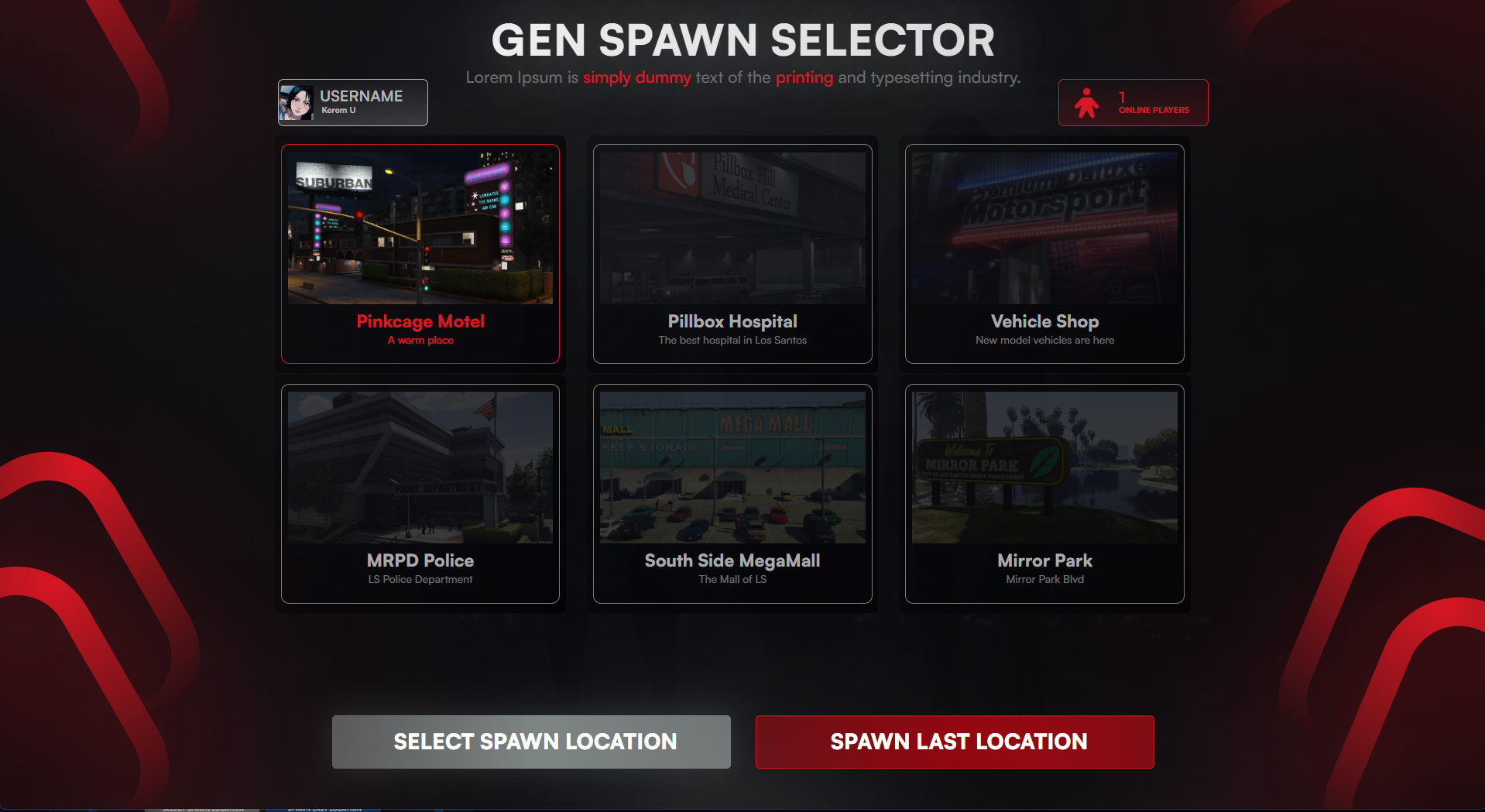 GenScripts | GEN Spawn Selector | Open Source