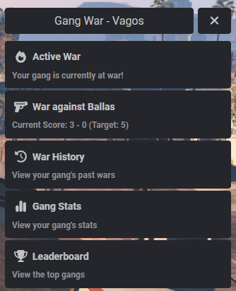 Possible' Scripts · Possible Gang Wars [QBX/QB/ESX]
