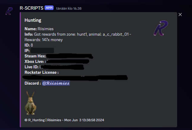 R_Hunting (escrow) - FiveM Releases - Cfx.re Community