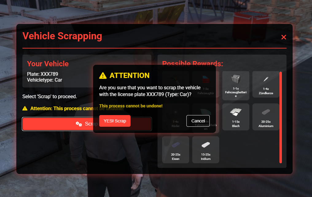 NoFace Scripts | [ESX] Scrapyard