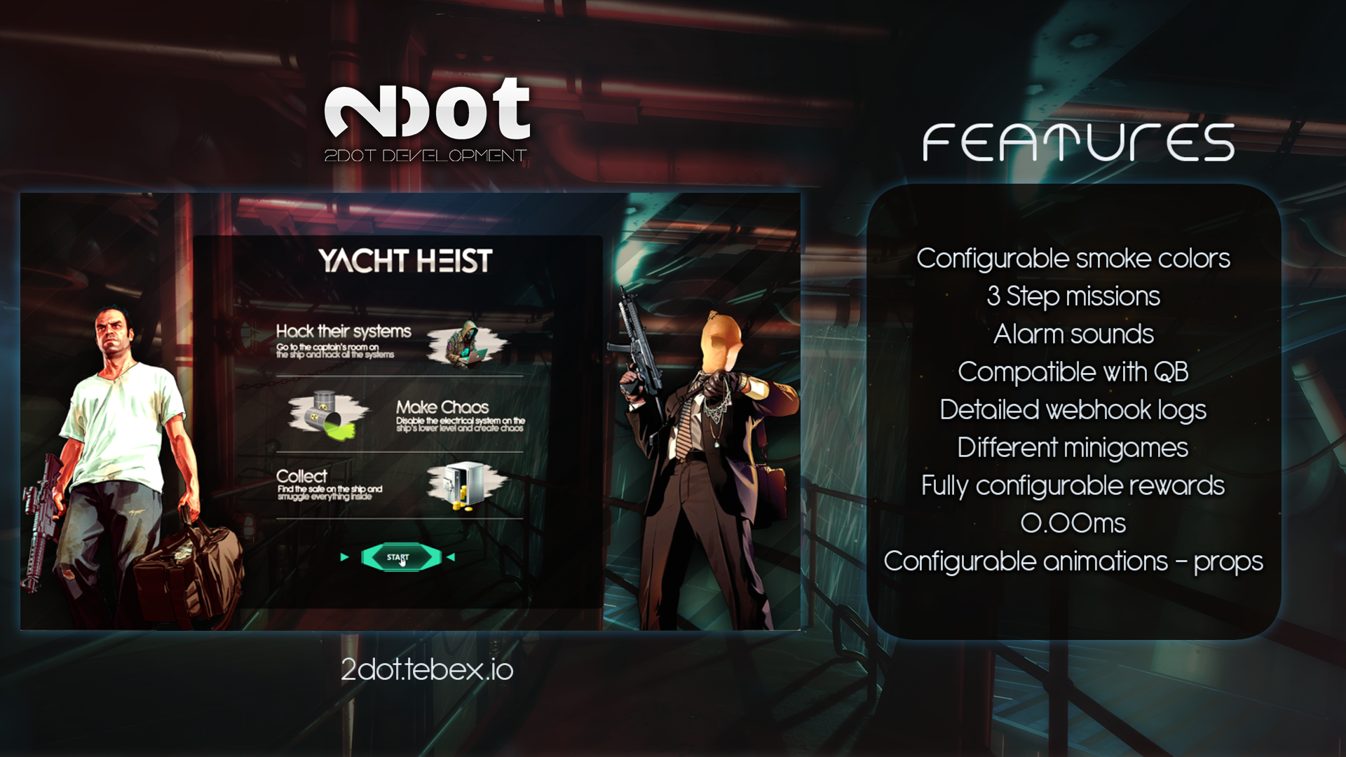 2dot Developments | [QB] Yacht Heist - Open Source
