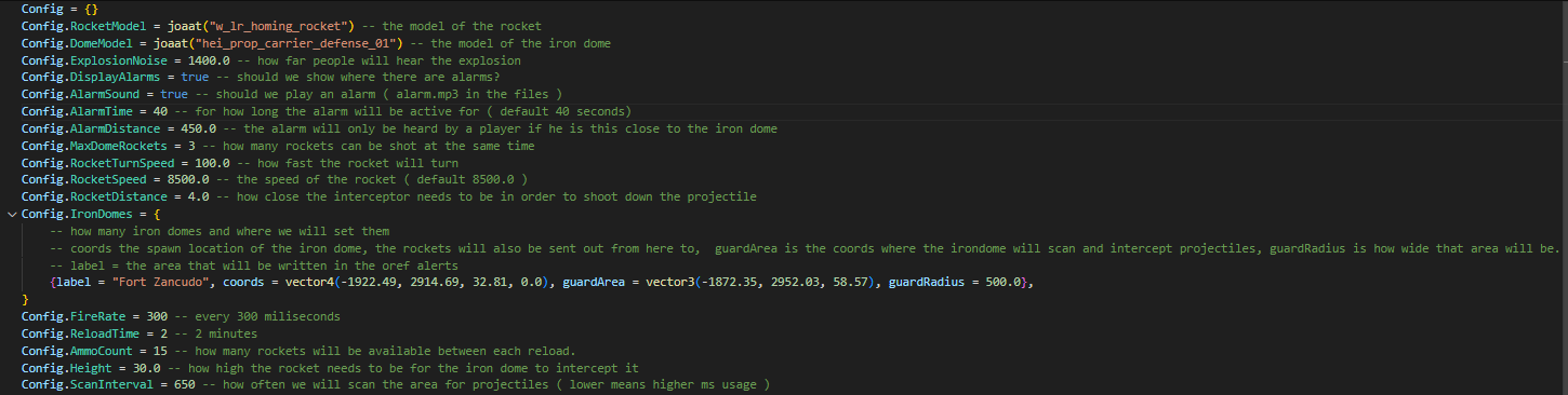 Private Scripts · Private Missile Interceptor