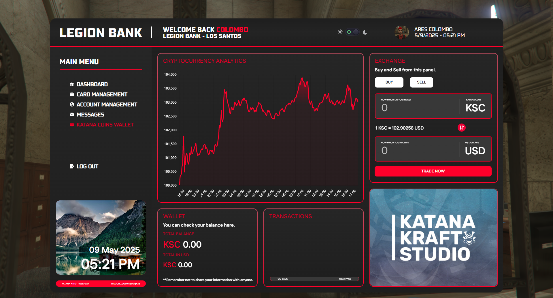 Katana Kraft Studio · KS-Bank (ESX - QB - QBX )