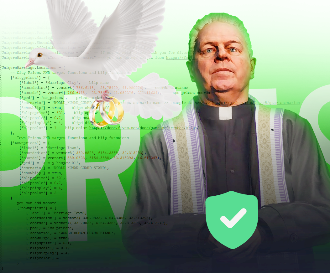 Uniqers Scripts | uniqers-marriage QBCORE/QBUS ESCROW