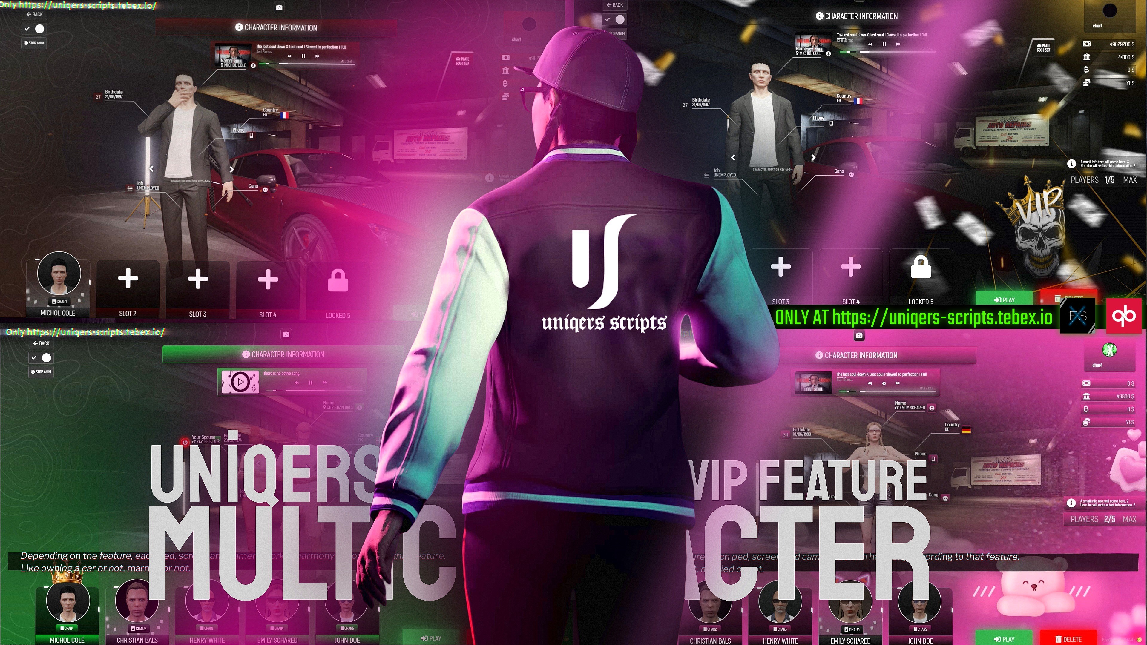 Uniqers Scripts | uniqers-multicharacter ESX/OLDESX ESCROW