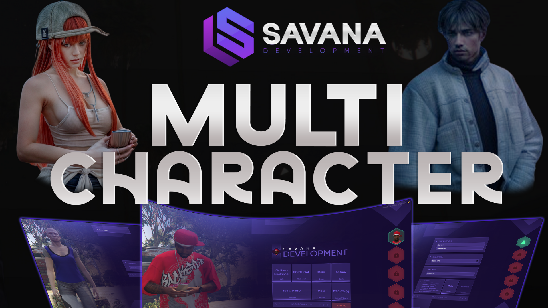 Savana | Savana Multicharacter Open Source