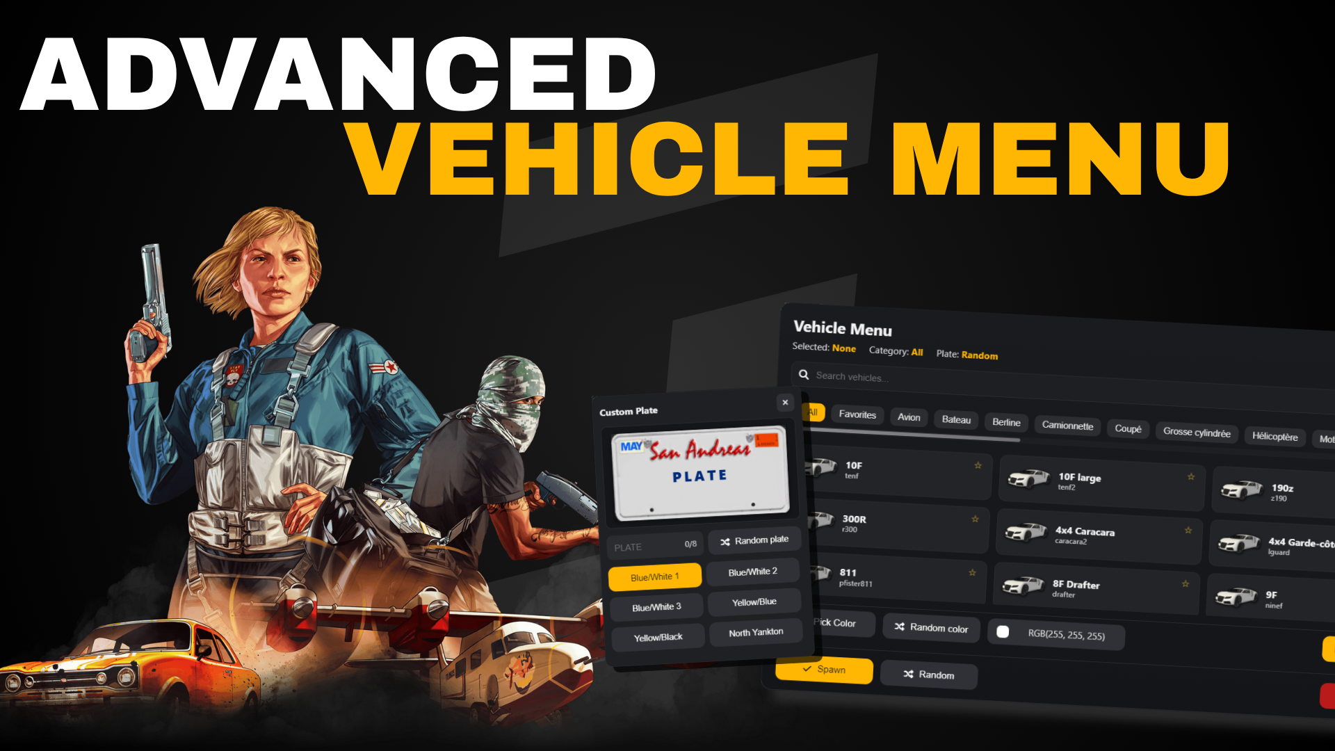 Elite Store · Elite Vehicle Menu