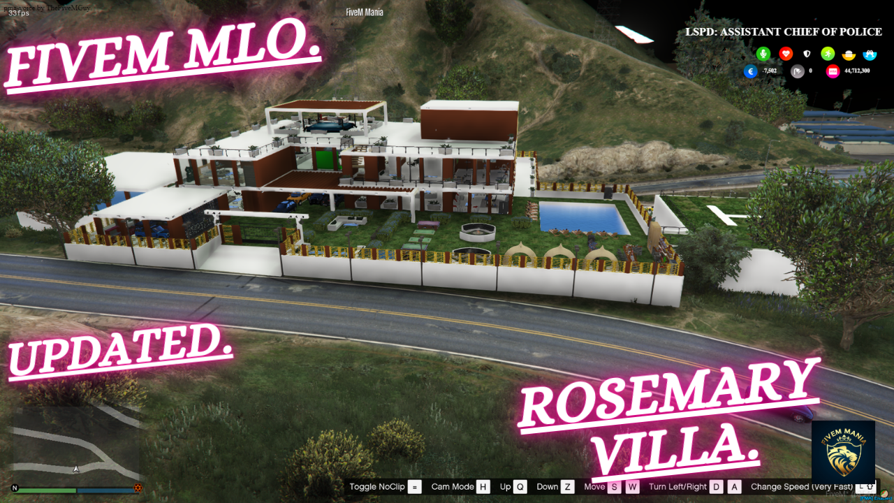 FiveM Mania · Rosemary Villa MLO.